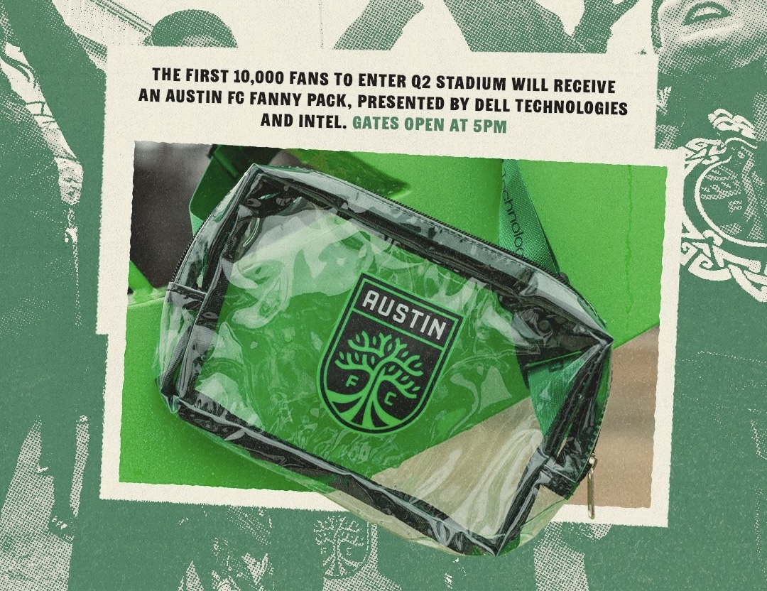 The Definitive Austin FC Giveaway Index: Dell Technologies Fanny Pack ...